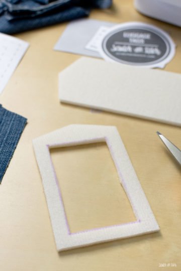 DIY Luggage Tags Made From Jeans | Scratch and Stitch